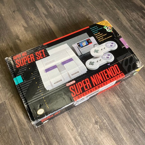 Super Nintendo SNES Console + Mario World Super Set [Complete in box ...