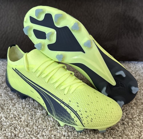 Puma Ultra Match FG/AG Lace-Up Yellow Soccer Cleats Women's Size 7 US ...