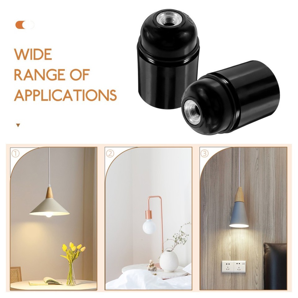 4pcs Pendant Light Lamp Socket Plastic Lamp Base E27 Replacement | eBay ...