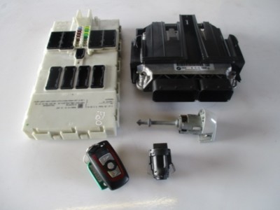 BMW F30 320 DIESEL N47D20C AUTOMATIC LOCKSET ECU KEY BARRELL FEM ...