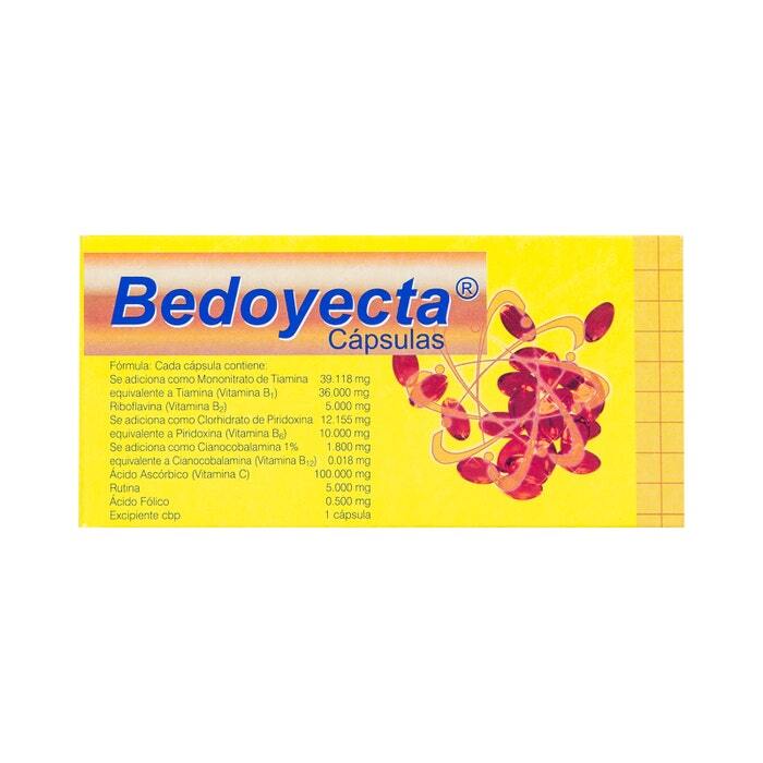 Vitamins Bedoyecta Capsules 30 cápsulas - Complejo B, Acido Fólico ...