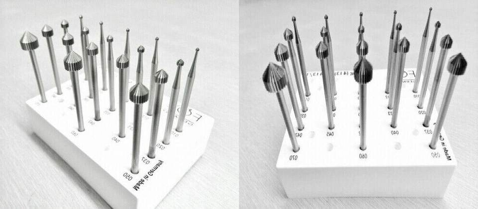 18 Pc Set Jewelry Making Stone Setting Burs Fig 413 Jewelers Setting ...
