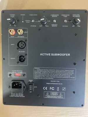 Subwoofer Amplifier Board Plate Amp 350W For Closed & Phase-Inverted ...