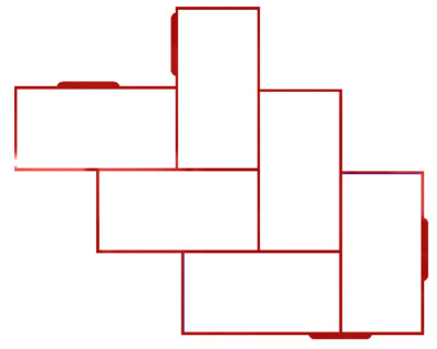 Concrete Mold with 6 Rectangular Bricks (18"x14"x1.55") Concrete Forms ...