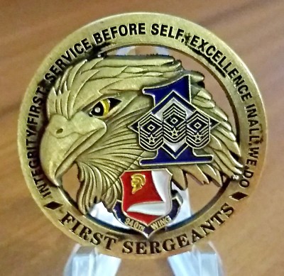 Air Force Eagle Challenge Coin USAF Service Before Self First Sergeants ...