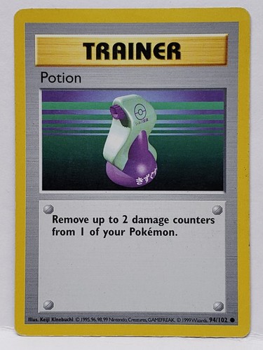 Potion 94/102 Shadowless Base Set Trainer WOTC 1999 Pokemon Card ...