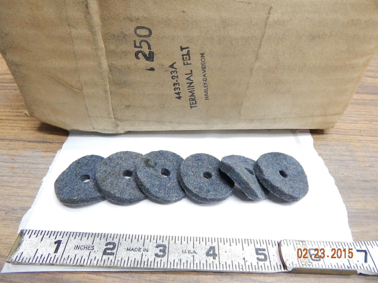 Vintage Harley Battery felt 6v Panhead Knucklehead UL VL JD 45" WL R ...