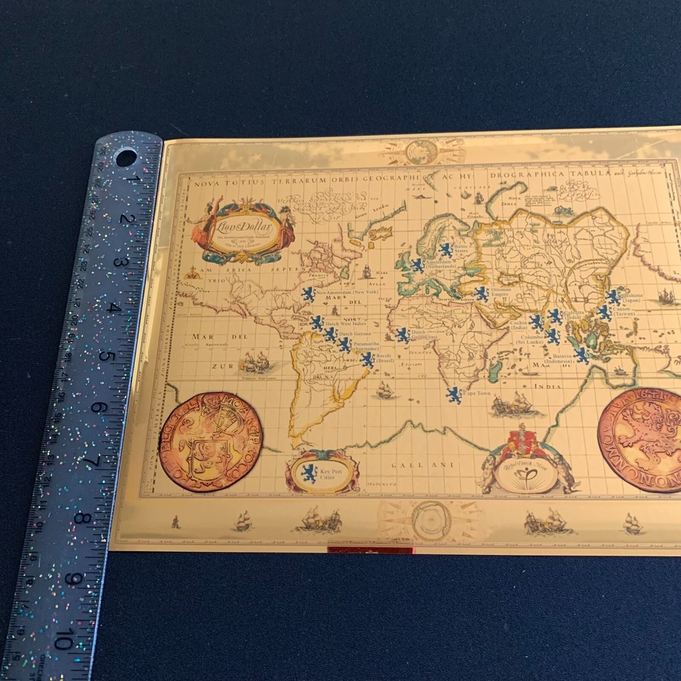 24K Gold Royal Dutch Map by Valaurum | eBay