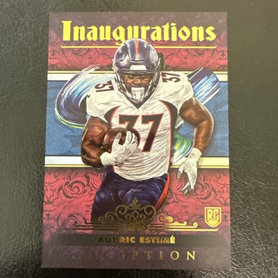 2024 Topps Inception Football Audric Estime Inaugurations RC SSP #I-16 ...
