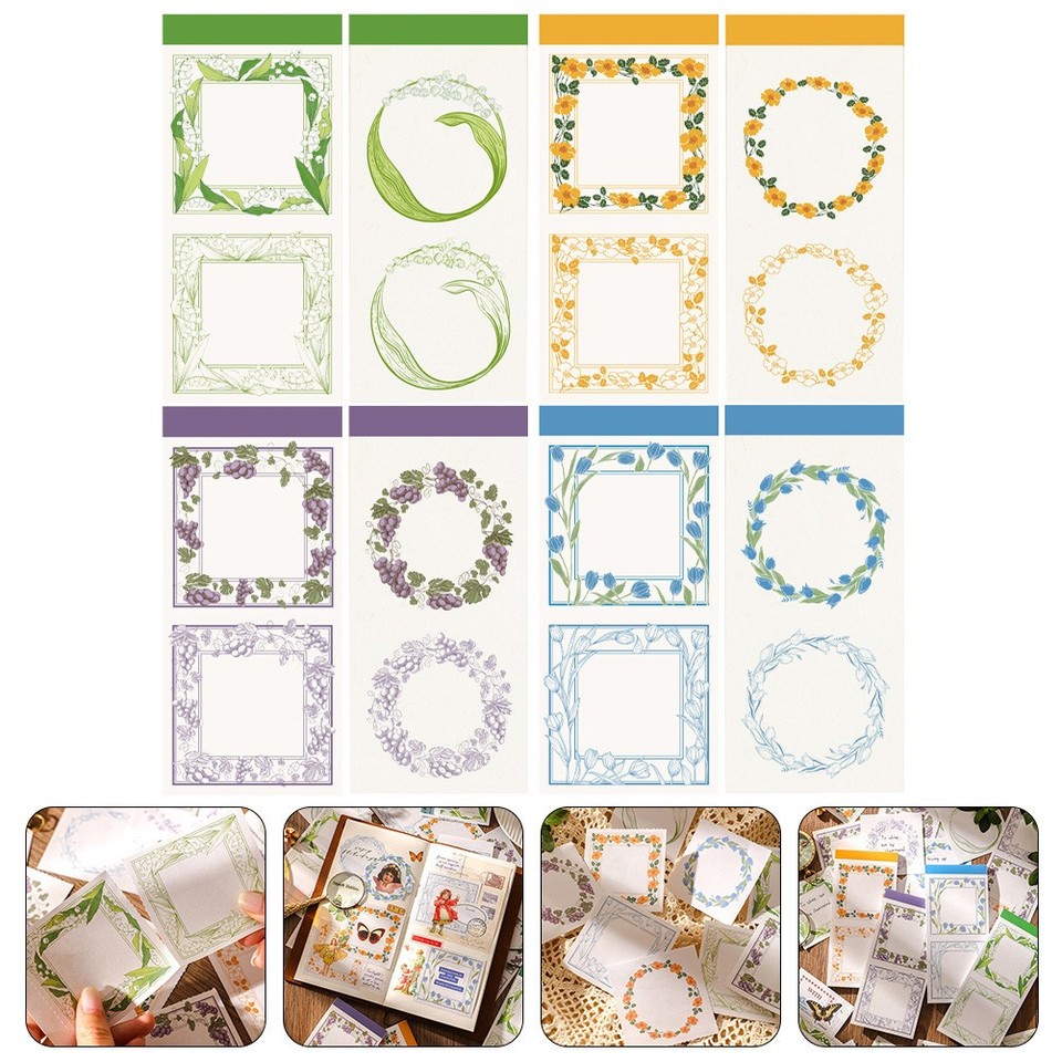 4 Sets Diy Scrapbook Material Vintage Paper for Scrapbooking Wedding ...