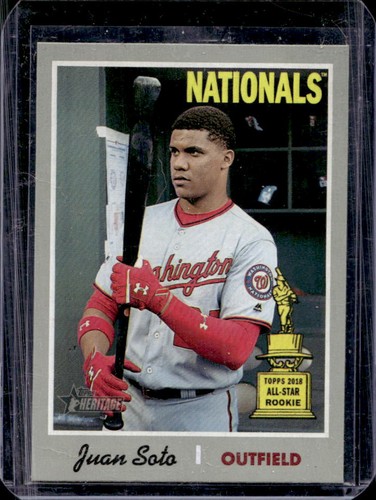 2019 Topps Heritage Juan Soto Super Rookie SP All-Star #481 Nationals ...