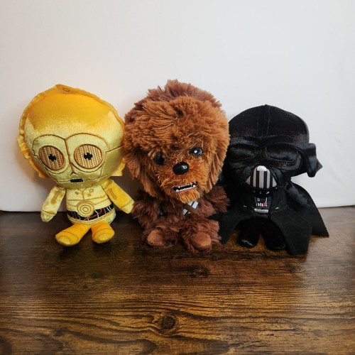 Set of 3 Star Wars Funko Stuffed Dolls C3PO Darth Vader & Chewbacca | eBay