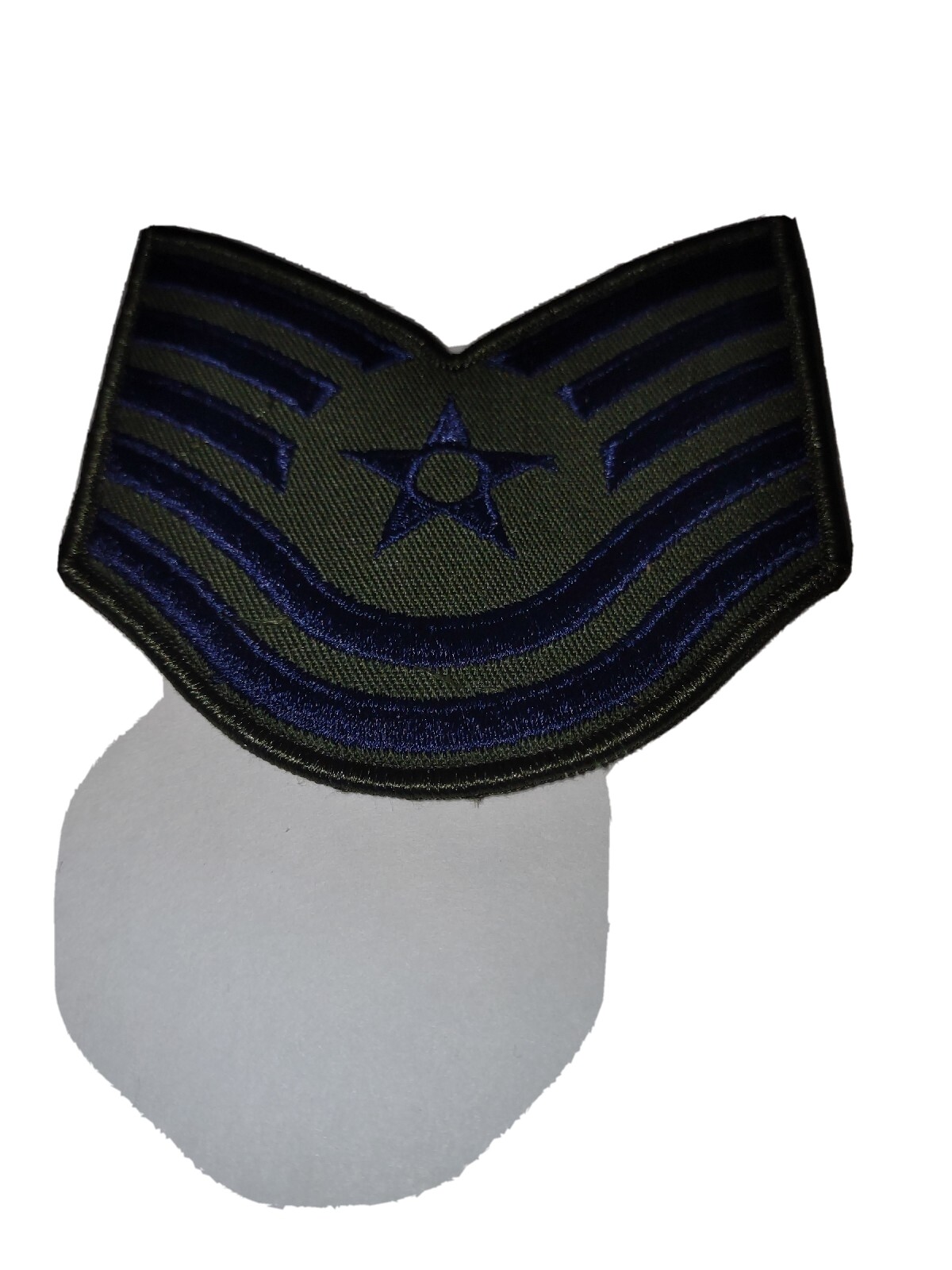 US Air Force Tech Sergeant Rank Patch Vtg E-6 E6 Green & Blue | eBay