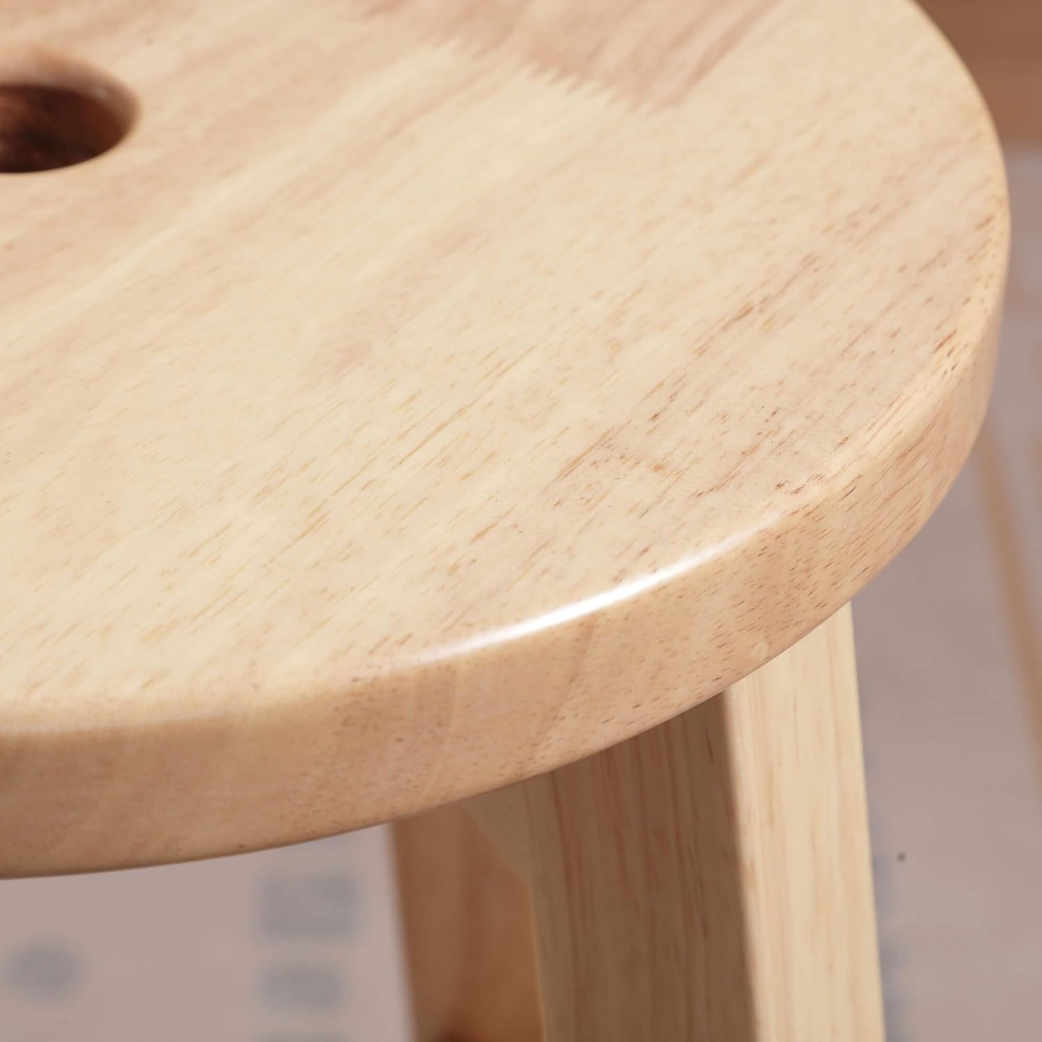 Wooden Stool, Solid Wood round Stools | eBay