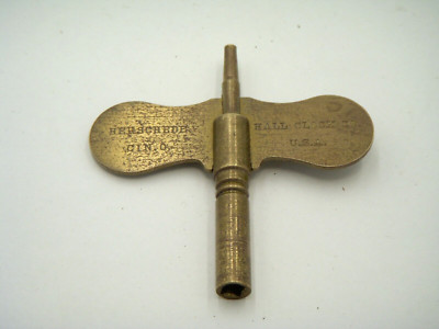 ORIGINAL HERSCHEDE MANTLE CLOCK DOUBLE END WINDING KEY | eBay