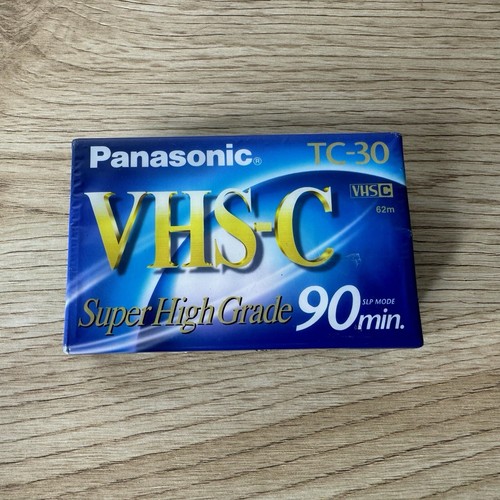 Panasonic VHS-C Tape Super High Grade TC-30 90 Min SLP Mode New Sealed ...