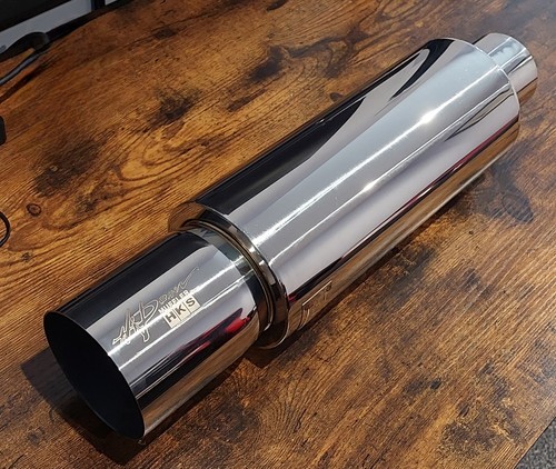 HKS Blitz Style Large 4" Out 3" Inlet JDM Performance Exhaust Muffler ...