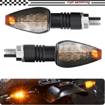 Brand New Mini 2*Universal Amber Motorcycle LED Turn Signal Blinker ...