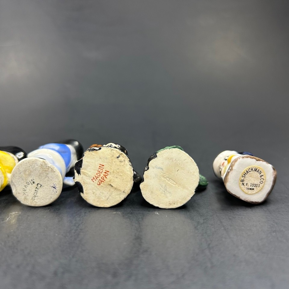 Miniature Face Character Mugs Mixed Lot of 8 Czech England Japan ...