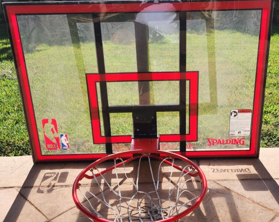 SPALDING Basketball Backboard & Rim Combo 44" NBA Shatter-Proof ...