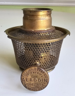 Aladdin Model 6 Brass Burner Basket Air Distributorfor Center Draft ...