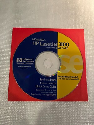 JetSuitePro for HP LaserJet 3100 All-in-One Software CD-ROM | eBay
