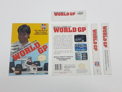 Michael Andretti's World GP NES Rental Cut Box ONLY *DAMAGED | eBay