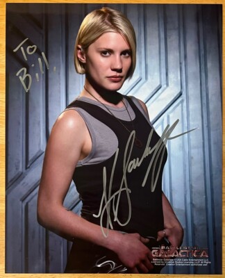 Autographed Katee Sackhoff Photo Battlestar Galactica Starbuck Sci-fi ...