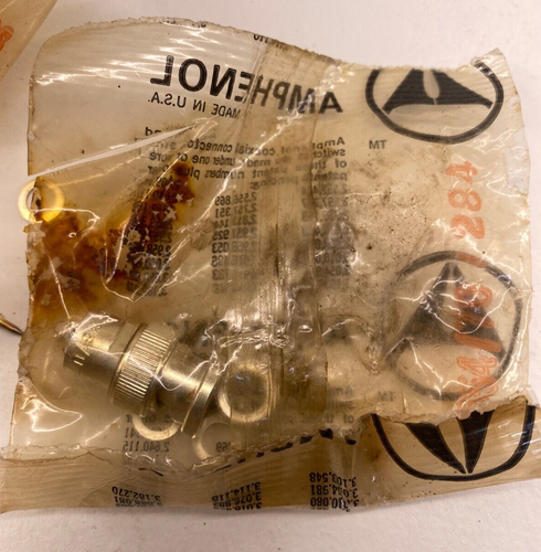 AMPHENOL UG-88/U OEM RF BNC 50OHM STRAIGHT CLAMP PLUG RG58 RG141 RG400 ...