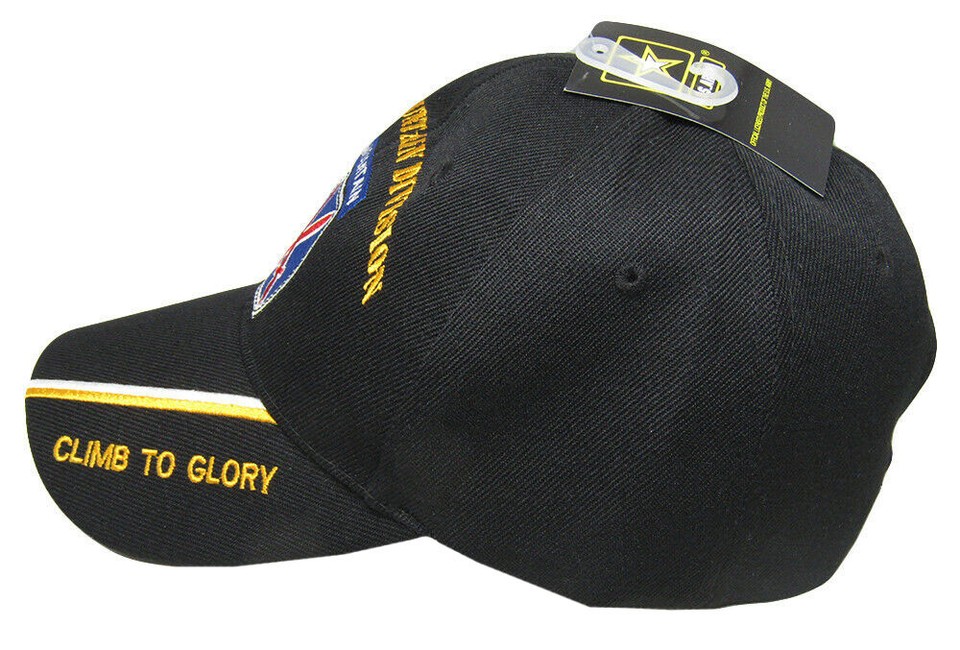 Official US Army Licensed 10th Mountain Div Black Cap Hat | eBay