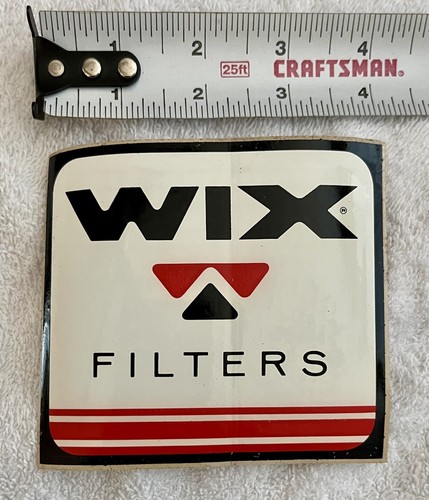 WIX FILTERS - Original Vintage 1960’s 70s Racing Decal Sticker 4 ...
