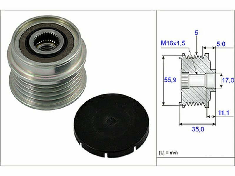 INA Alternator Freewheel Clutch- 535000510 OAP for Audi Skoda VW | eBay