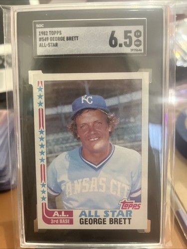 1982 Topps - #549 George Brett SGC 6.5 Kanas City Royals All Star HOF ...