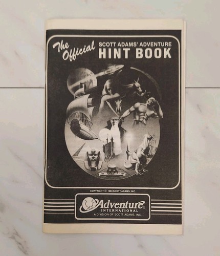 RARE OFFICIAL Scott Adams Adventure Hint Book Manual by Adventure ...