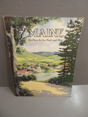 Vintage Maine The Place to Live and Work Chamber of Commerce Booklet | eBay