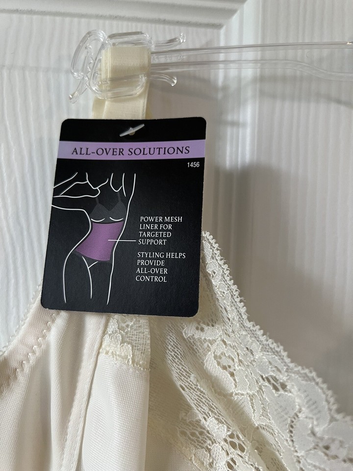 NEW Maidenform Lace Bodybriefer With Bra Firm Control 38D Ivory FL1456 ...