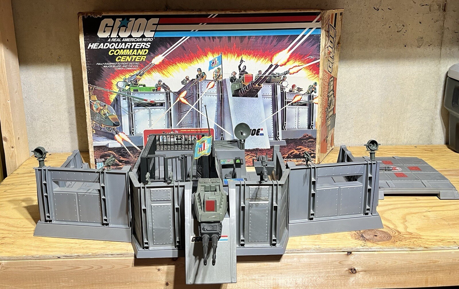 Vintage GI Joe 1983 Headquarters Command Center w Box Original Complete ...