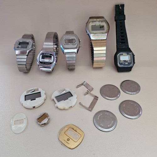 Lot of Vintage Digital Watch Parts Ruby, Classic, General and Futura ...