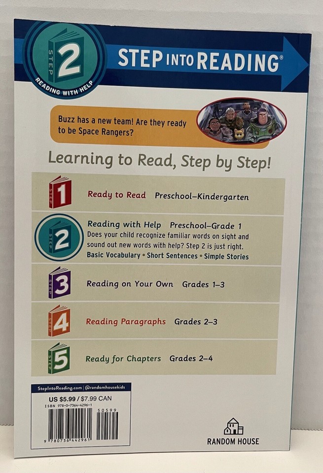 Step into Reading: Disney/Pixar Lightyear Mission: Teamwork - New | eBay