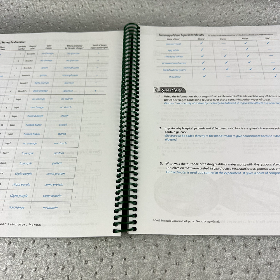 ABeka A Beka Biology Teacher Key Field Laboratory Manual 19786606 4th ...