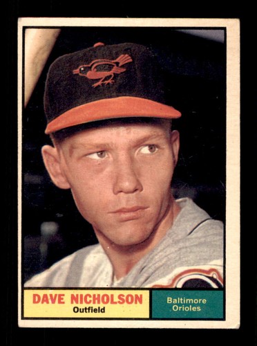 1961 Topps #182 Dave Nicholson | eBay