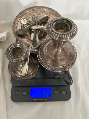 Sterling Silver Scrap Lot 875 gm with two weighted pieces | eBay