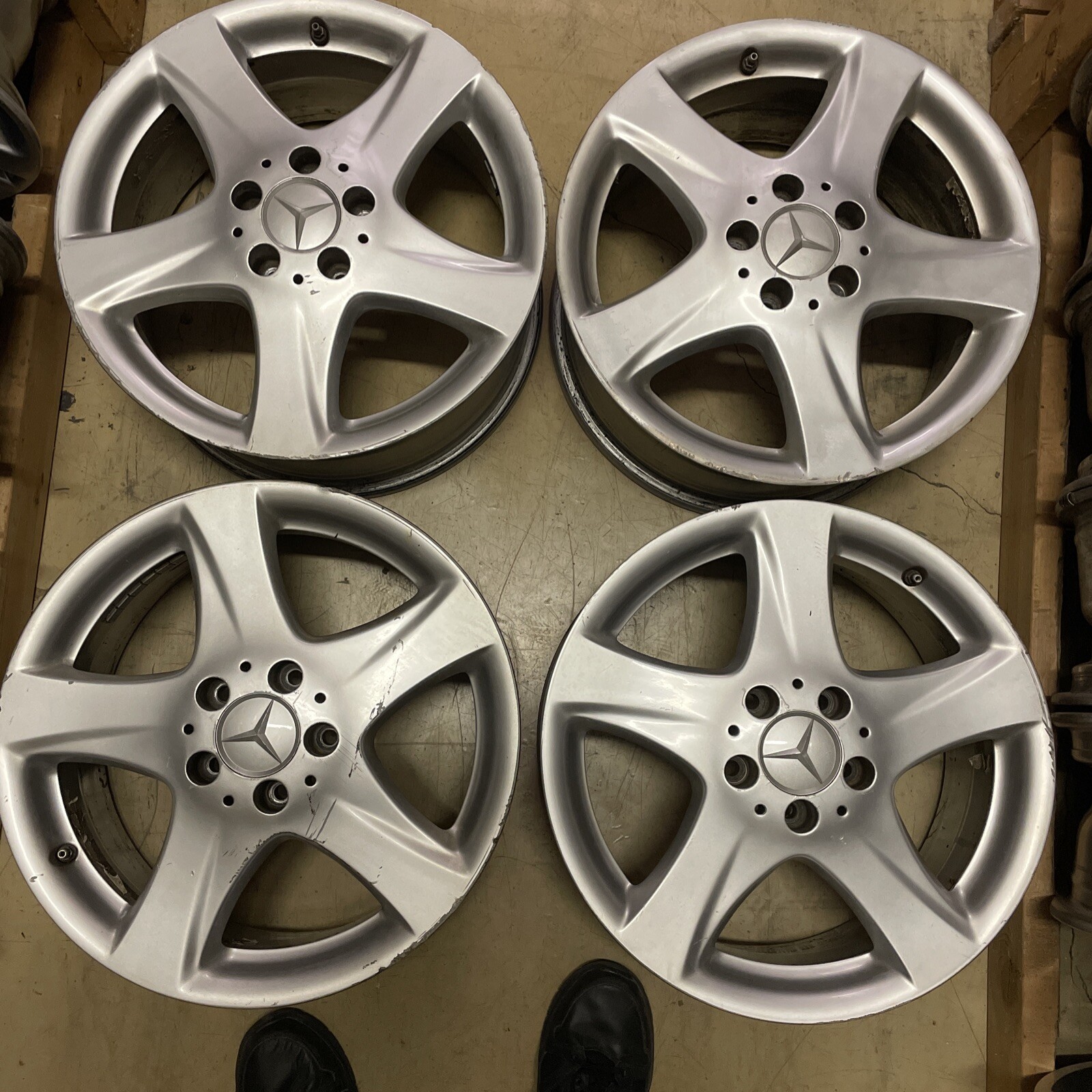 2004-2006 MERCEDES BENZ S430 S500 17X7.5 OEM WHEEL RIM 65328 2204014202 ...