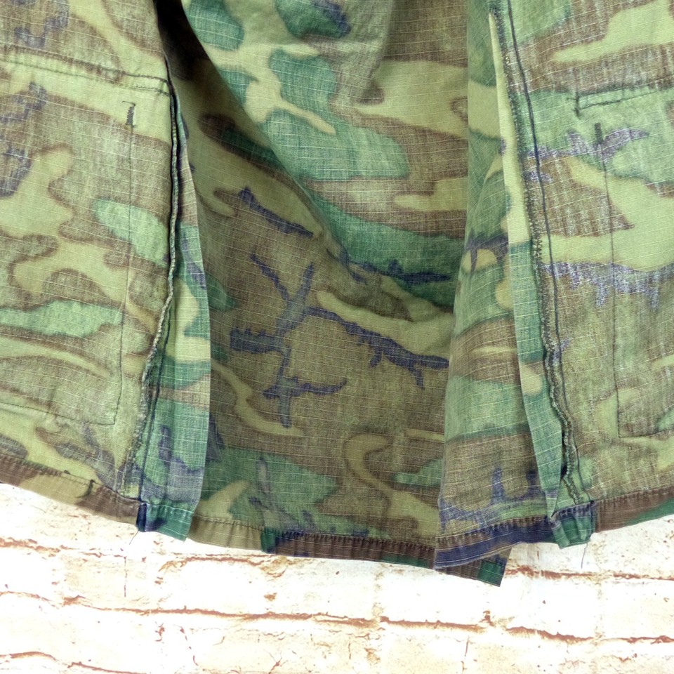 VTG Military USMC Shirt M RDF ERDL Camo 70s Jungle Coat Hot Weather ...