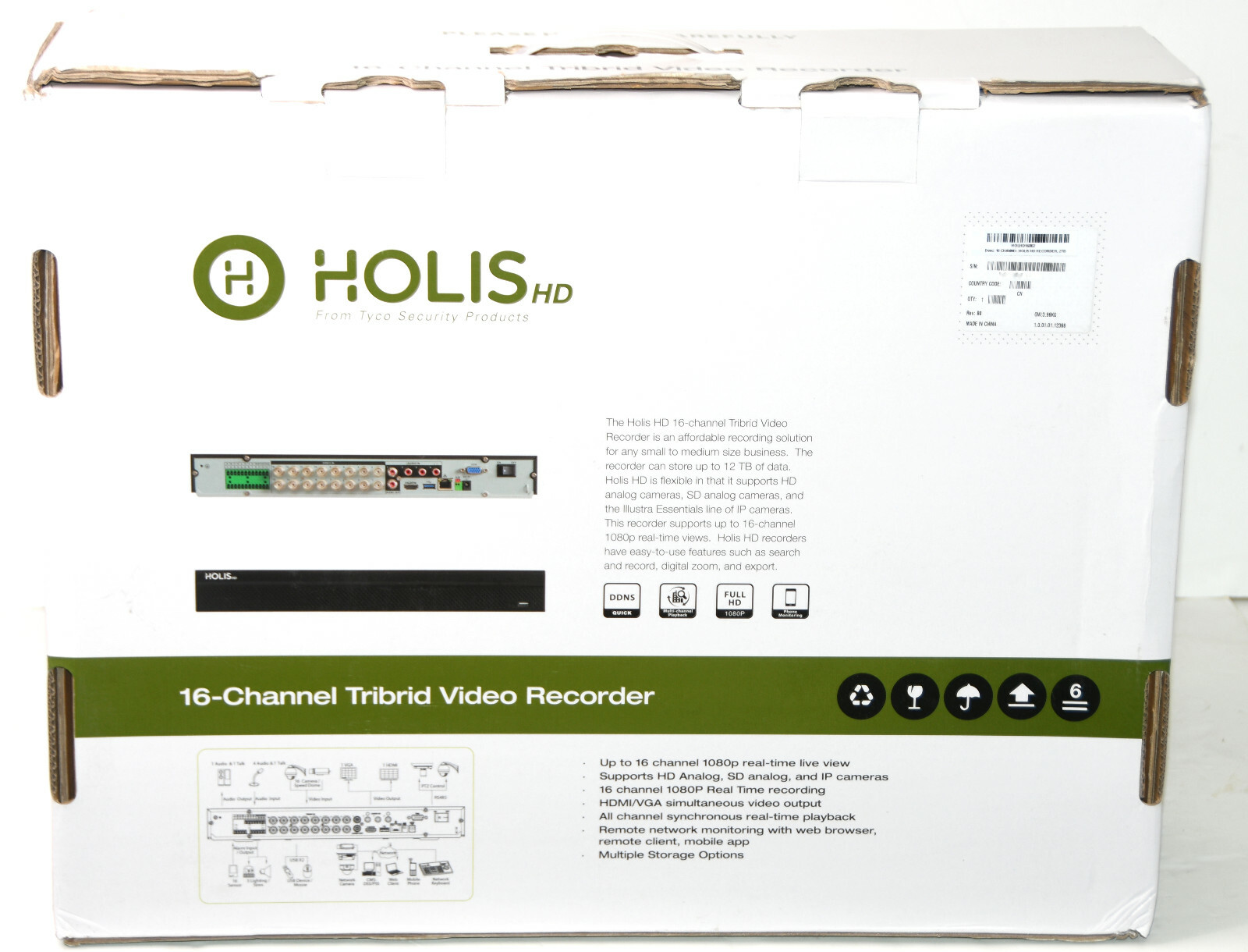 *NEW* HOLIS HD 16 Channel Tribid Video Recorder | eBay