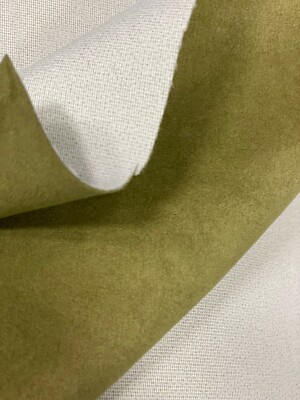 Meterware ORIGINAL Alcantara Stoff Cover Farbe: Oliv-grün 143cm breit ...