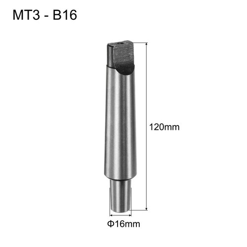 MTA3 MT3 to B16 Morse Taper Sleeve Tang CNC Drill Chuck Adapter Carbon ...