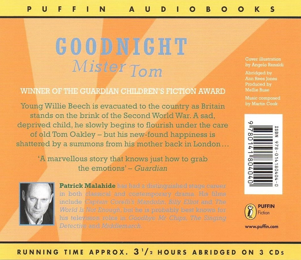 Michelle Magorian - Goodnight Mister Tom (3xCD Audiobook 2003) | eBay