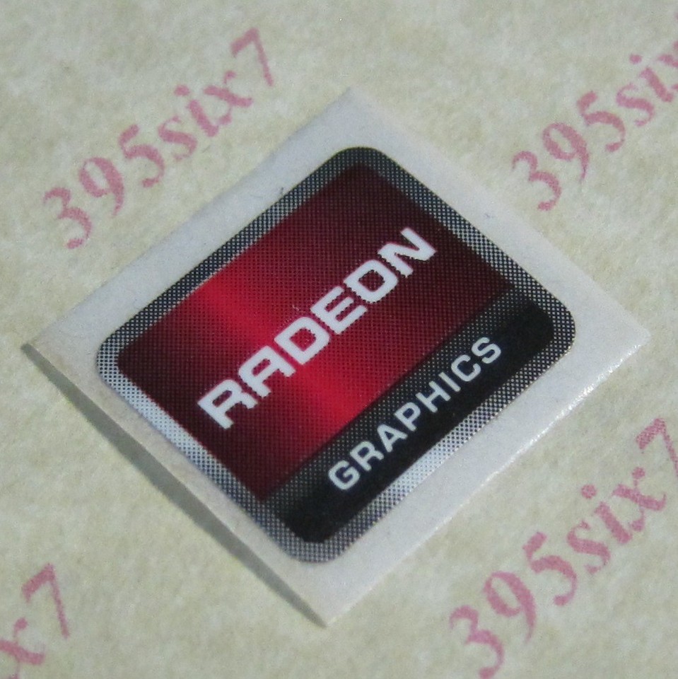 Radeon Graphics Sticker 14mm x 16mm 2012 version | eBay