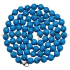 8/10/12mm Natural Blue Turquoise Round Gemstone Beaded Handmade Knotted ...